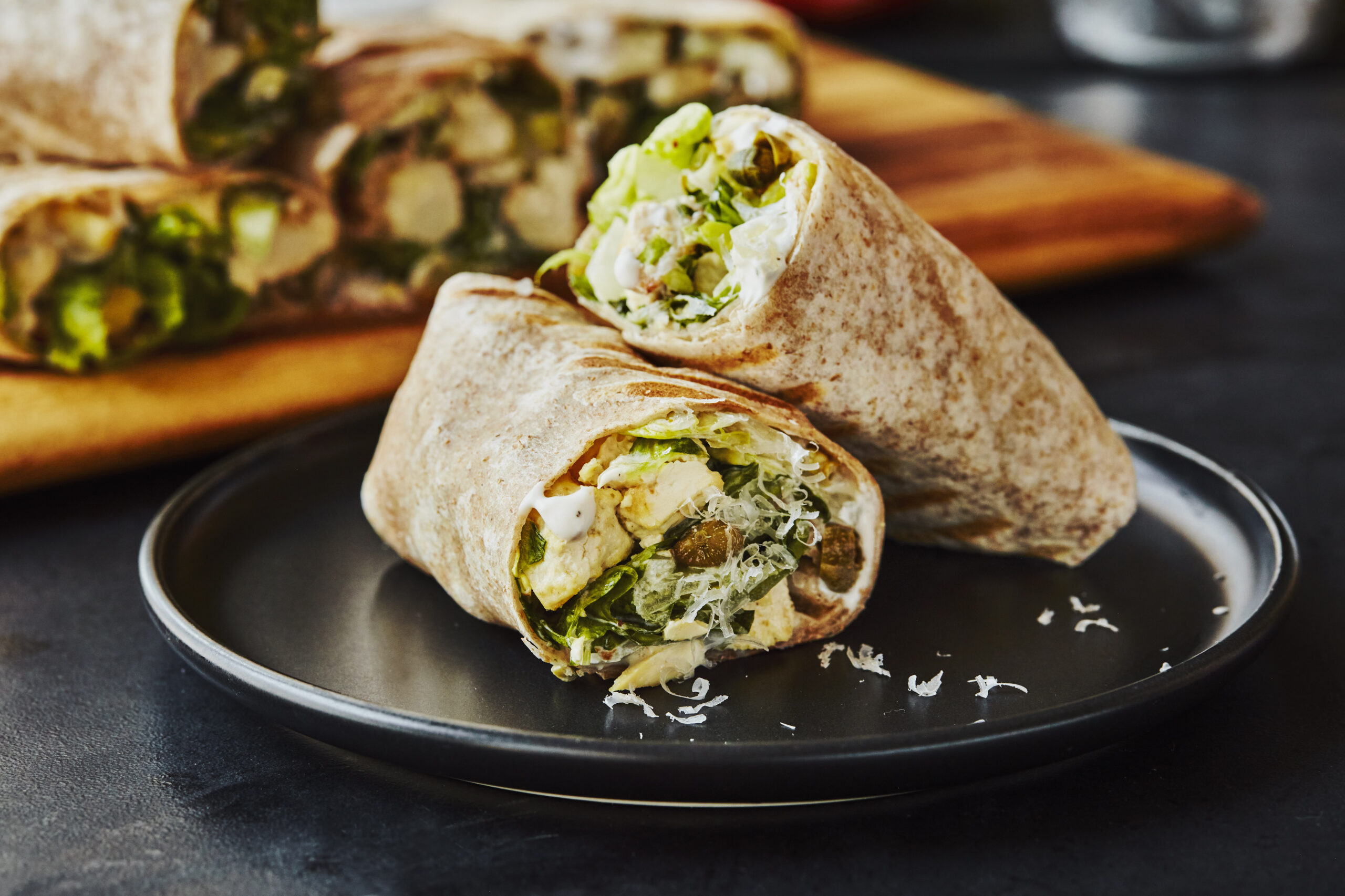 Wrap César au tofu grillé - Geneviève O'Gleman